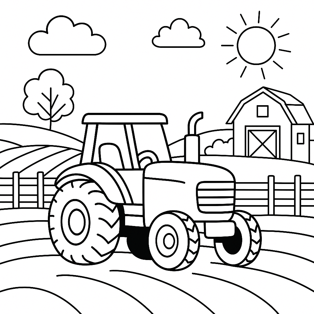 14 Farm Coloring Pages to Print